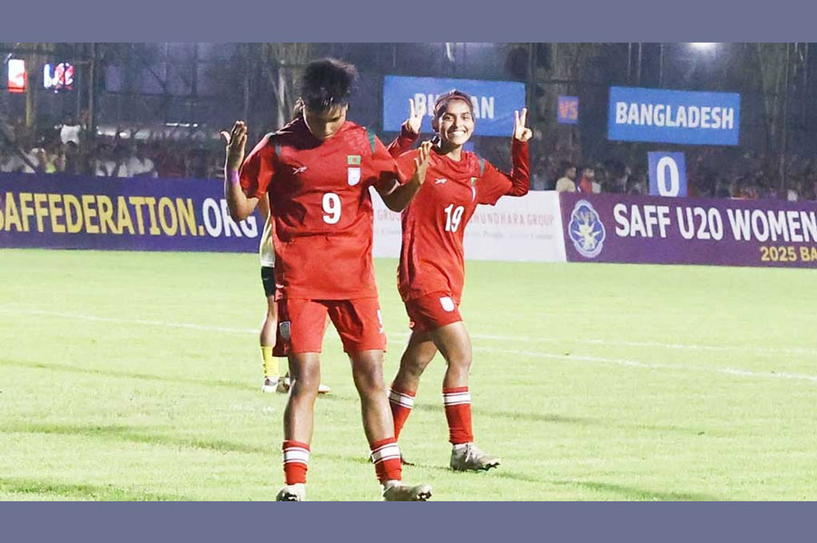 Trishna Rani brace sees Bangladesh defeat Bhutan 3-0 in SAFF U-20 | The Financial Express