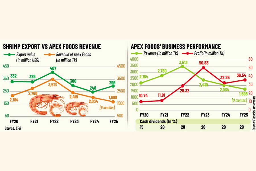 Apex Foods rides shrimp export rebound to 13pc profit growth in FY25 ...