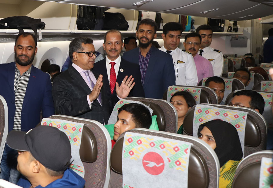 Biman flight gets water cannon reception at Narita airport | The ...