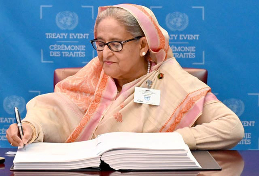 PM signs BBNJ treaty to protect world's oceans | The Financial Express