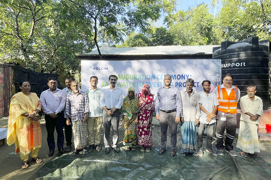 LafargeHolcim inaugurates rain water harvesting project in Chhatak ...