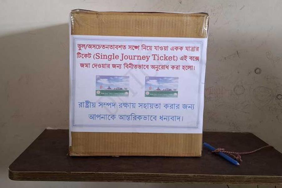 DMTCL set up drop boxes at metro stations to recover unreturned tickets ...