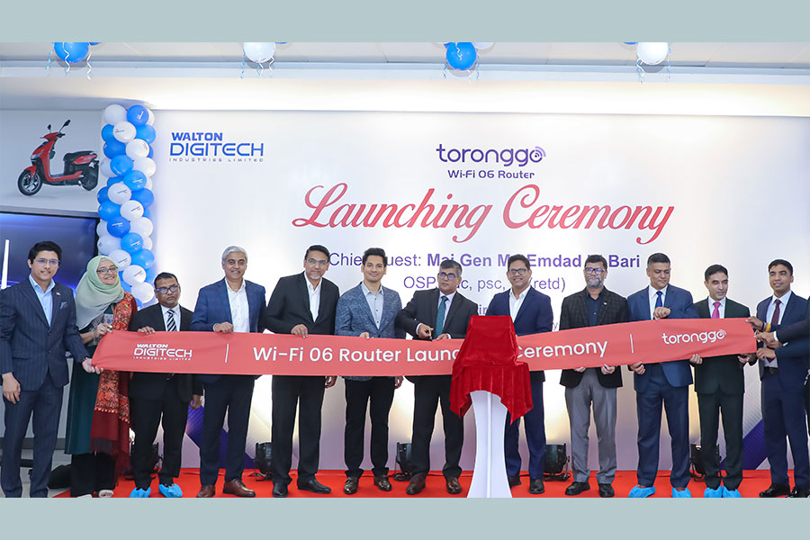 BTRC chairman unveils Walton’s new dual-band Wi-Fi router | The ...