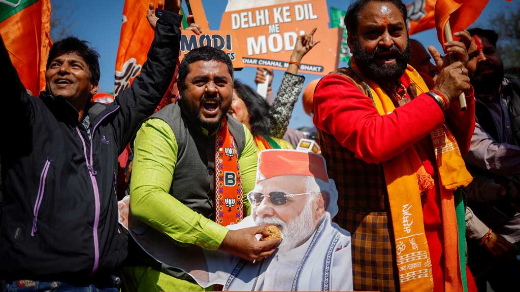 BJP projected to win election in capital territory in Delhi | The ...