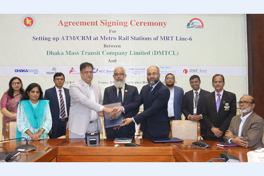 Sonali Bank signs agreement with DMTCL to set up CRM in 10 metro ...
