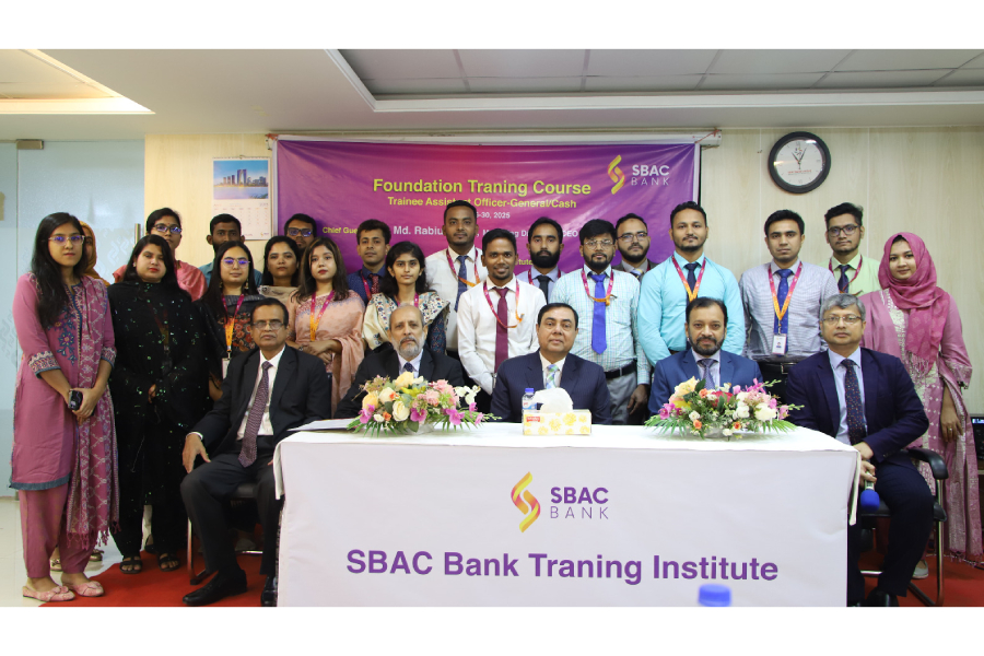 SBAC Bank launches foundation training course | The Financial Express