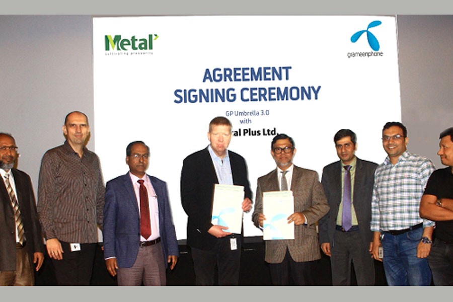 Metal Plus signs agreement with Grameenphone | The Financial Express