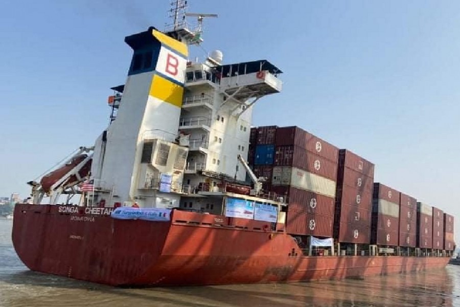 First ever RMG export container through sea leaves Chattogram port for ...